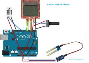 DIY Arduino Weather Station using Nokia Display • Tech Projects