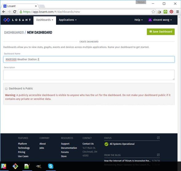Weather Dashboard With Mkr1000 And Losant Using Arduino • Tech Projects